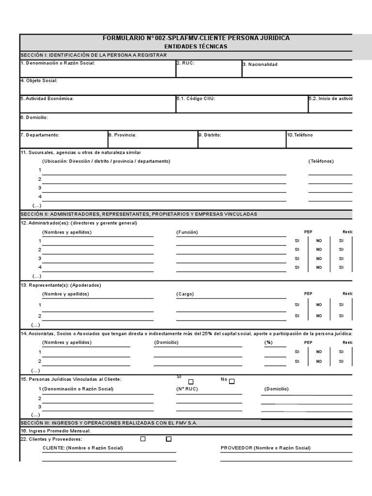Formulario 002 | PDF | Business