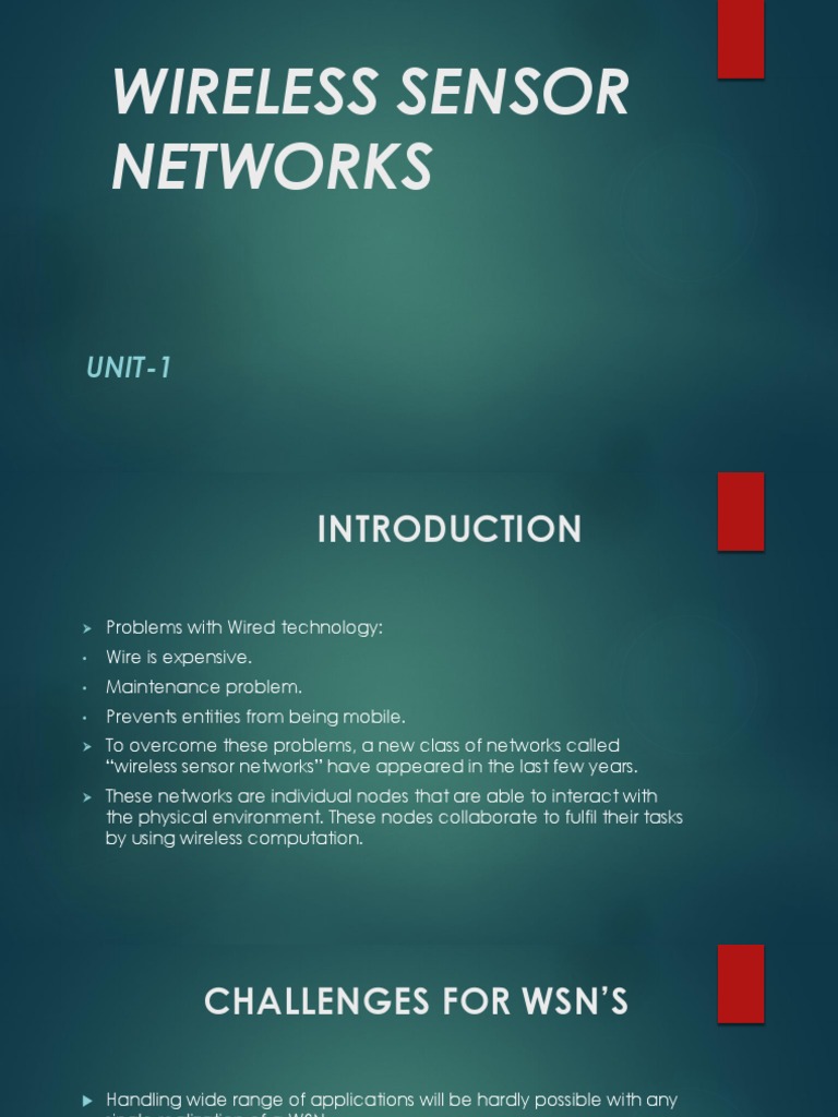 Wireless Sensor Networks | PDF | Wireless Sensor Network | Computer Network