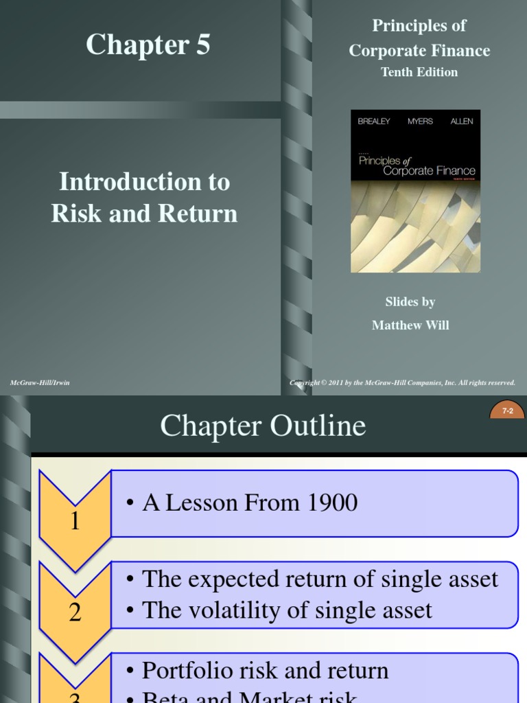 Chap005 - Introduction Risk and Return - Khoa PDF | PDF | Beta (Finance) | Diversification (Finance)