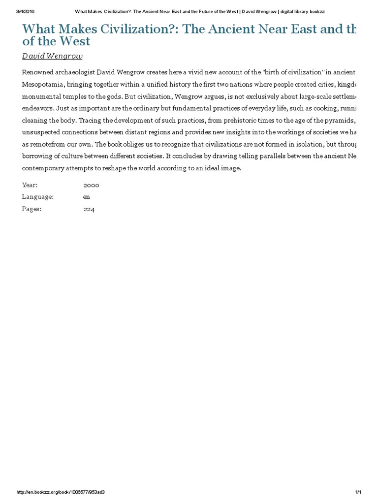 What Makes Civilization | PDF