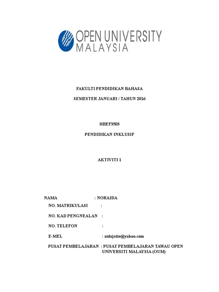 T1a1 Oum Assignment | PDF