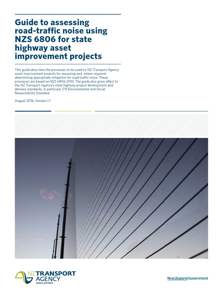 2016 Guide To Assessing Road Traffic Noise | PDF | Emergency Management ...