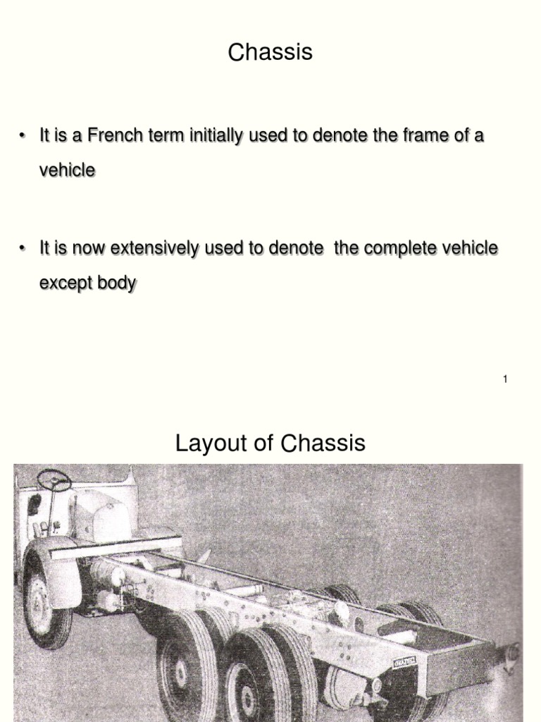 Chassis Layout and Classification Overview | PDF | Sedan (Automobile ...
