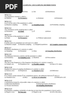 MCQ Random Variable and Probability Distributions Wiht Correct Answers | PDF | Probability ...