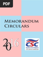 Civil Service Memorandum Circulars Index | PDF | Test (Assessment)