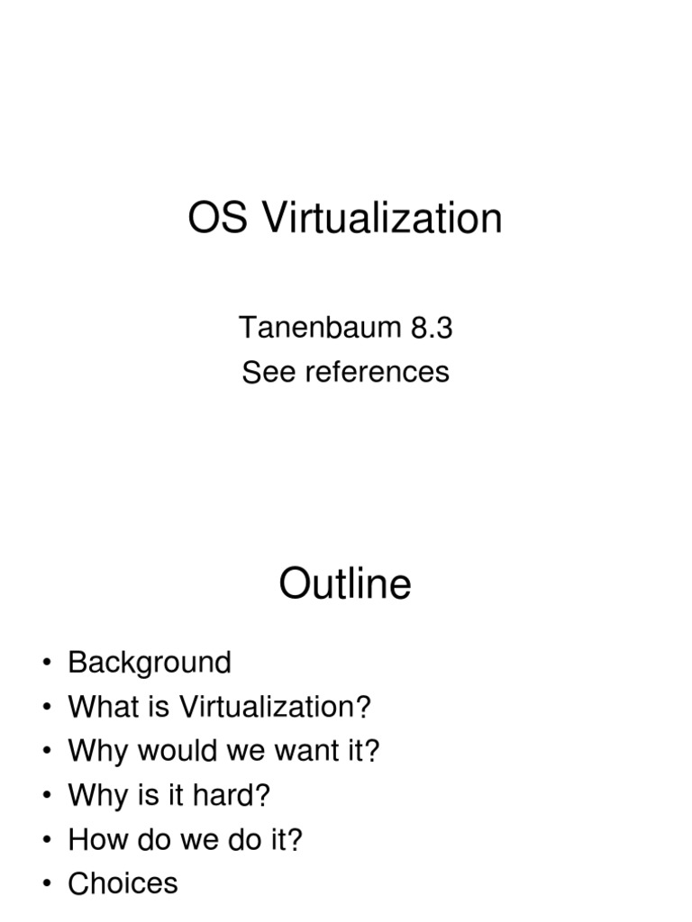 Virtualization Presentation | PDF | Virtual Machine | Operating System