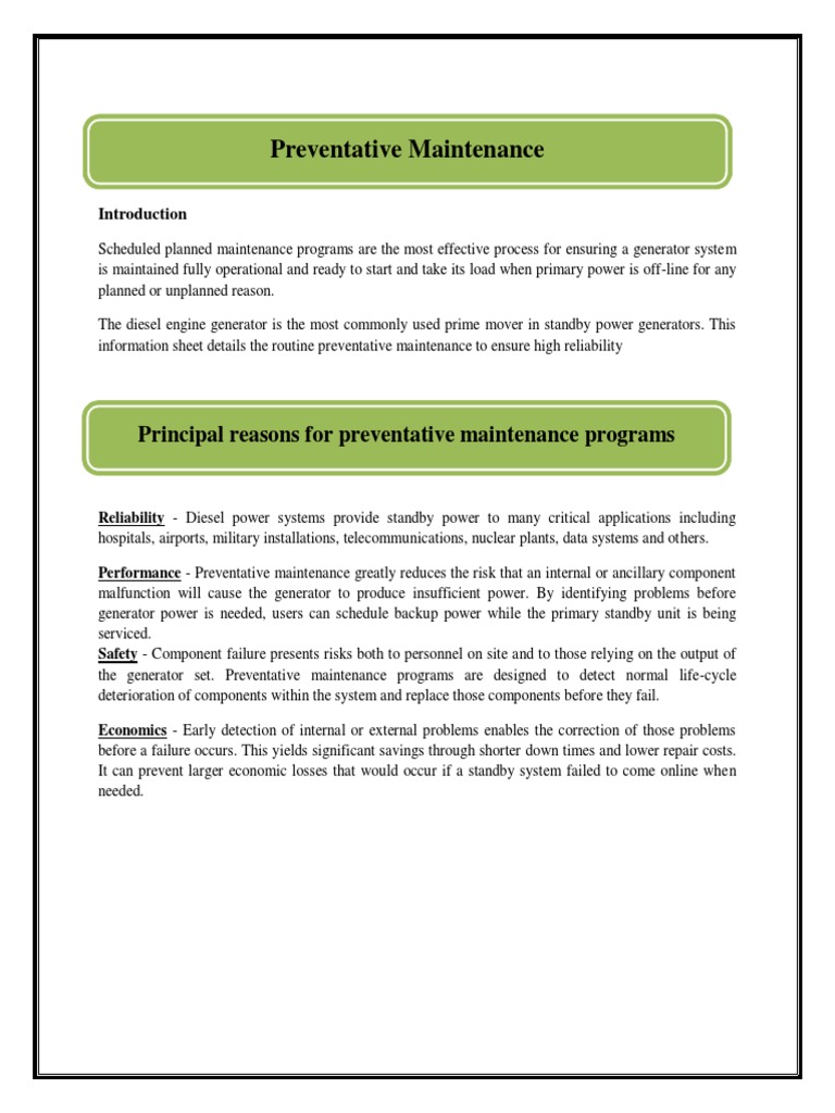 Preventative Maintenance | Download Free PDF | Battery Charger ...