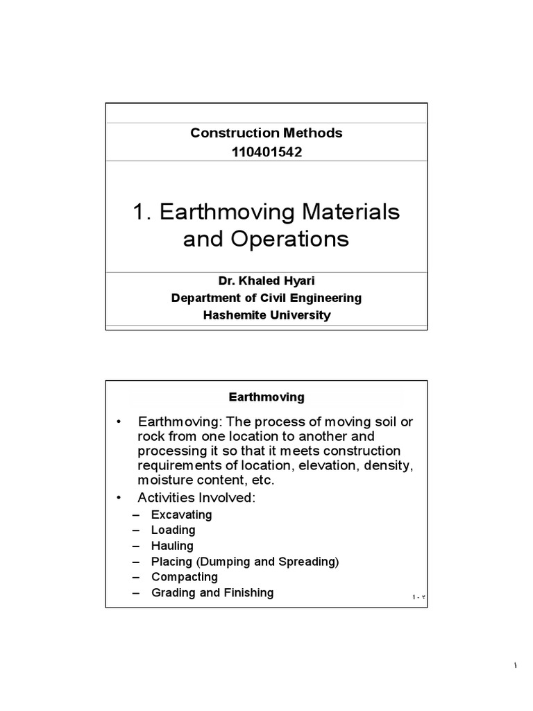 Earthmoving Operations and Management Guide | PDF | Soil | Heavy Equipment