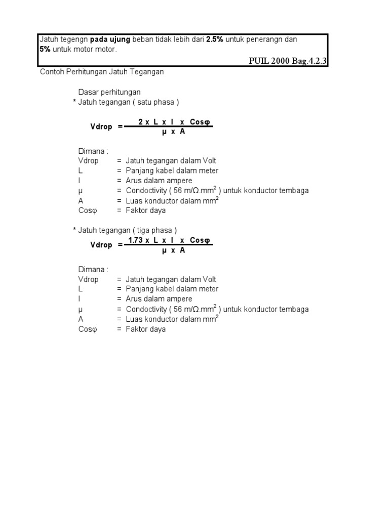 Rumus Rugi Hantaran | PDF