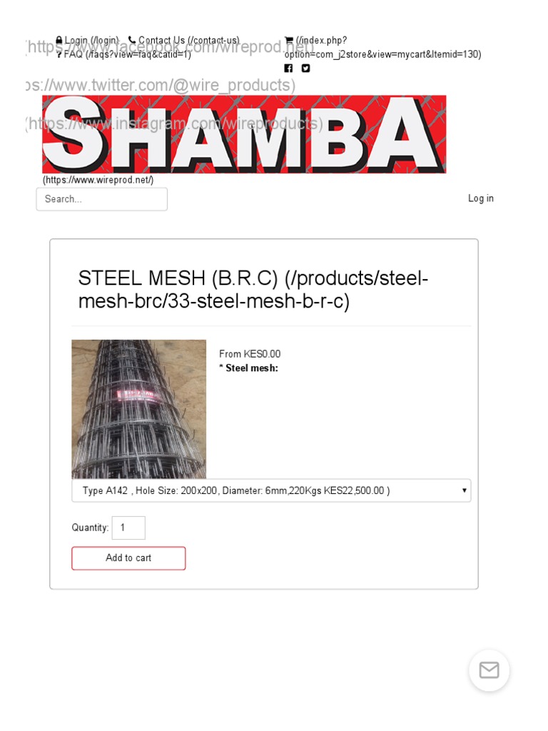 Steel Mesh (B.R.C) Prices | PDF | Steel | Building Engineering