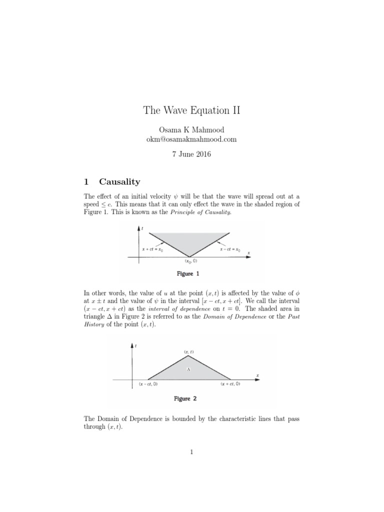 The Wave Equation II | PDF | Wave Equation | Waves