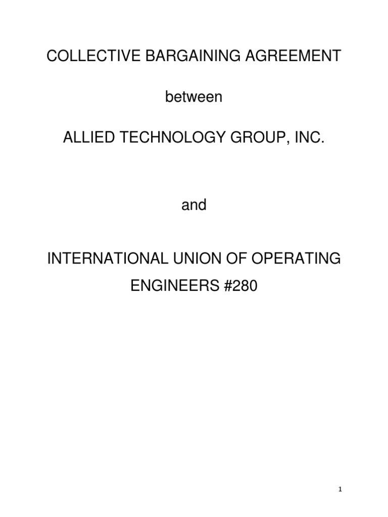 Collective Bargaining Agreement | PDF | Overtime | Sick Leave