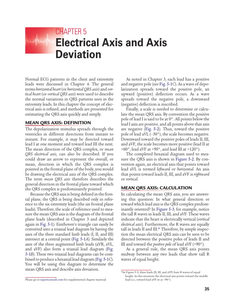 Electrical Axis and Axis Deviation: Mean Qrs Axis: Definition ...
