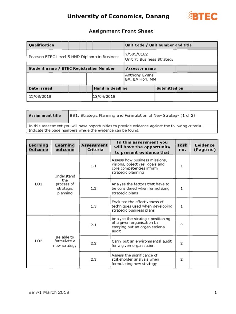 Vinamilk Business Strategy Assignment | PDF | Business