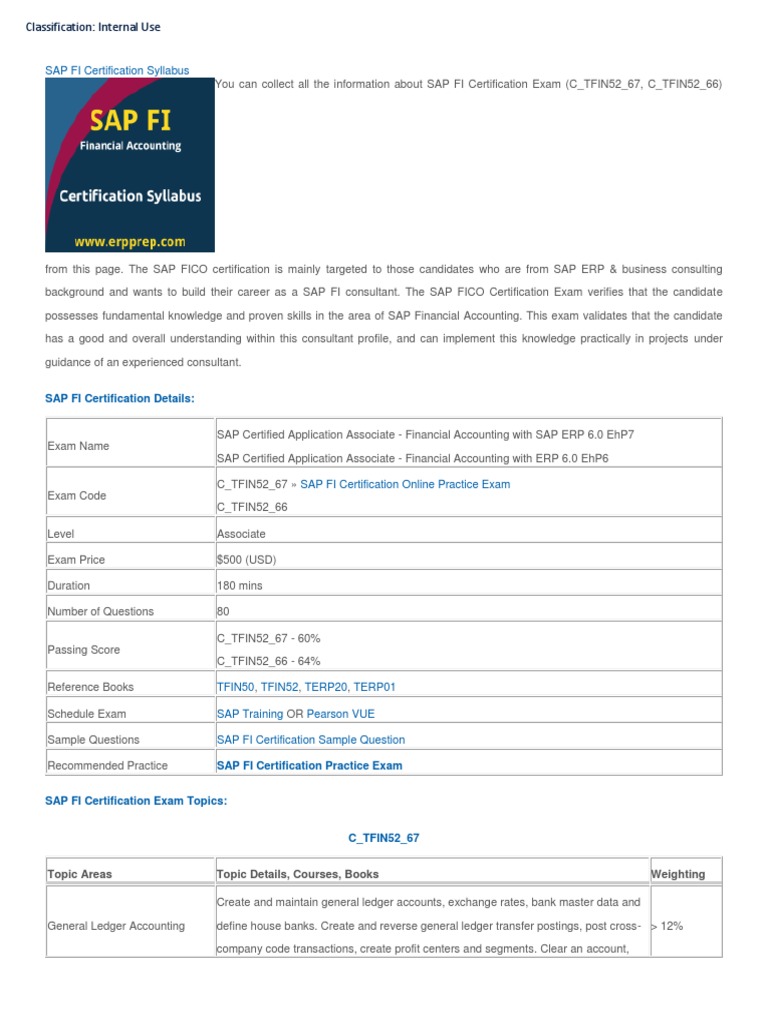 Sap Certification | Download Free PDF | Payments | Accounts Payable