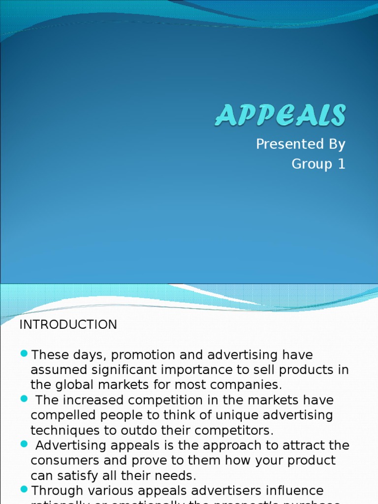 Advertisement Appeal | PDF | Advertising | Feeling