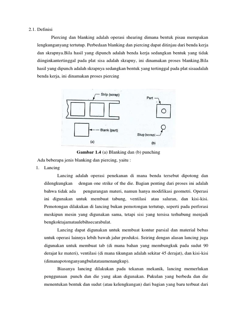 Blanking Dan Piercing | PDF