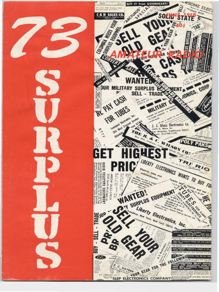 73 Magazine 1968 06 June PDF | PDF | Transformer | Manufactured Goods