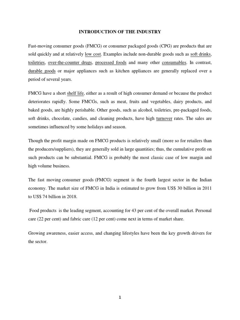 Introduction of The Industry | PDF | Business