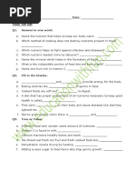 CBSE Class 3 EVS Worksheet - 3 PDF | PDF | Leaf | Plants