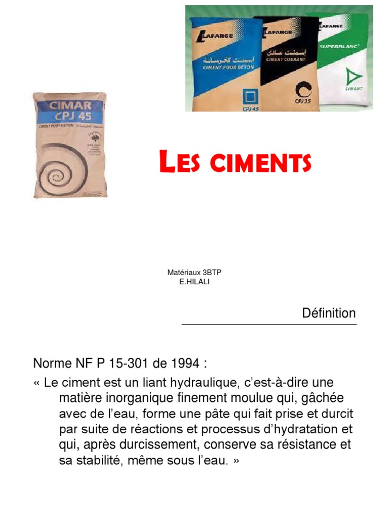 Guide Complet sur le Ciment | PDF | Chaux | Ciment