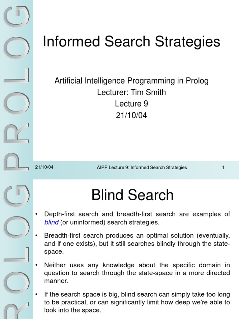 09 Informed Search | PDF | Theoretical Computer Science | Algorithms And Data Structures