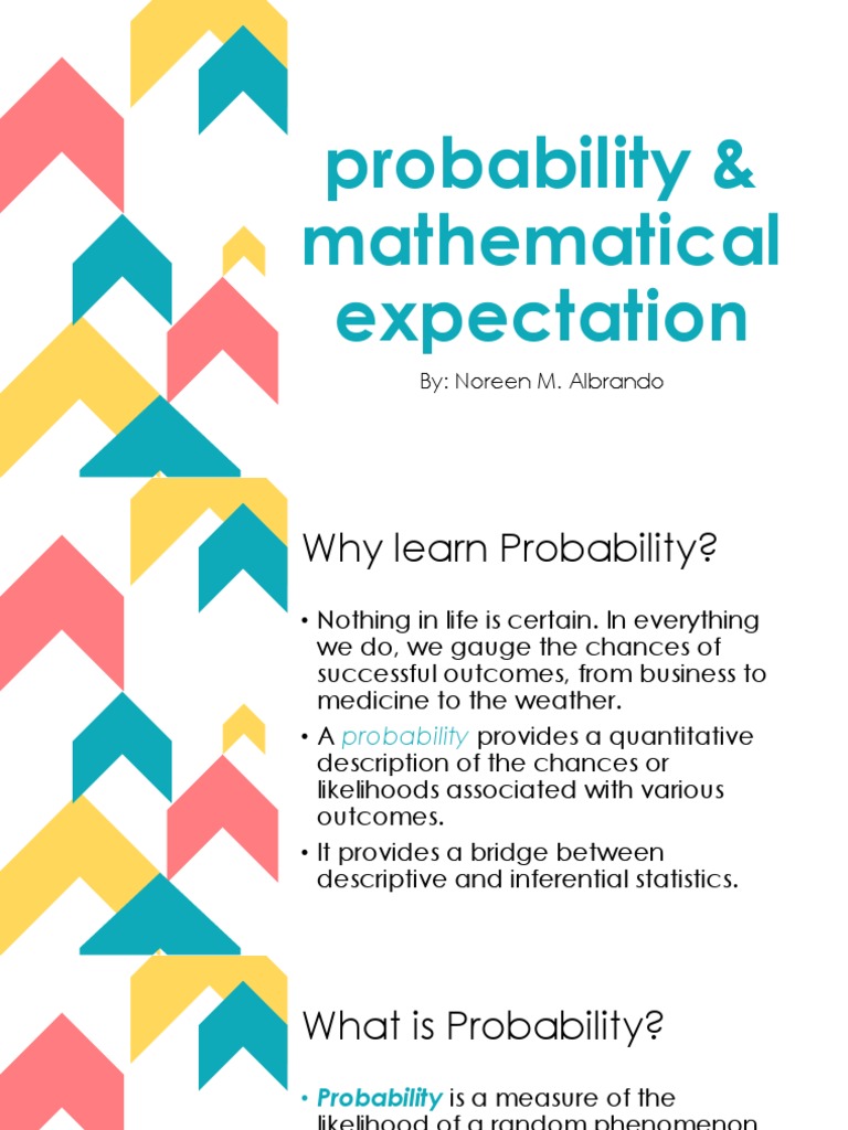 Probability & Mathematical Expectation | PDF | Probability | Experiment
