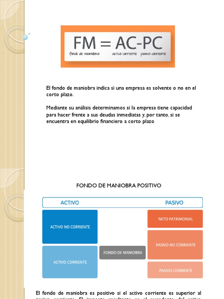 Fondo de Maniobra | PDF