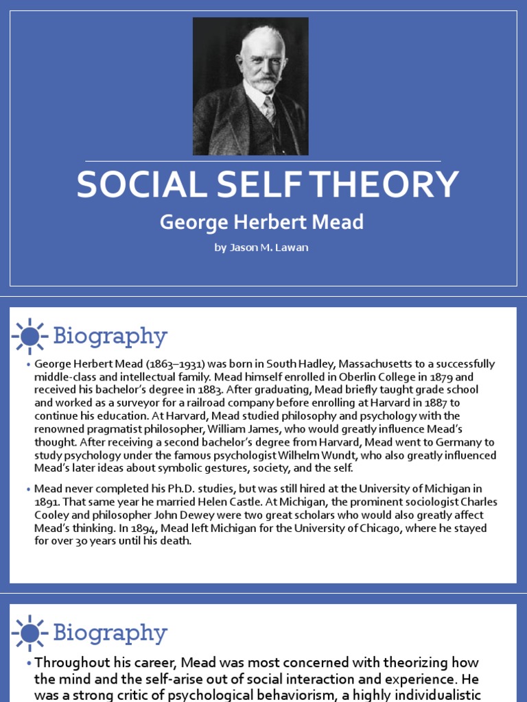 Social Self Theory | PDF | Philosophical Theories | Psychological Concepts