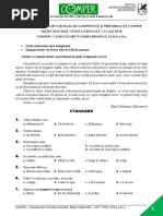Subiect Comper Mate EtapaI 2023 2024 clasaIII | PDF