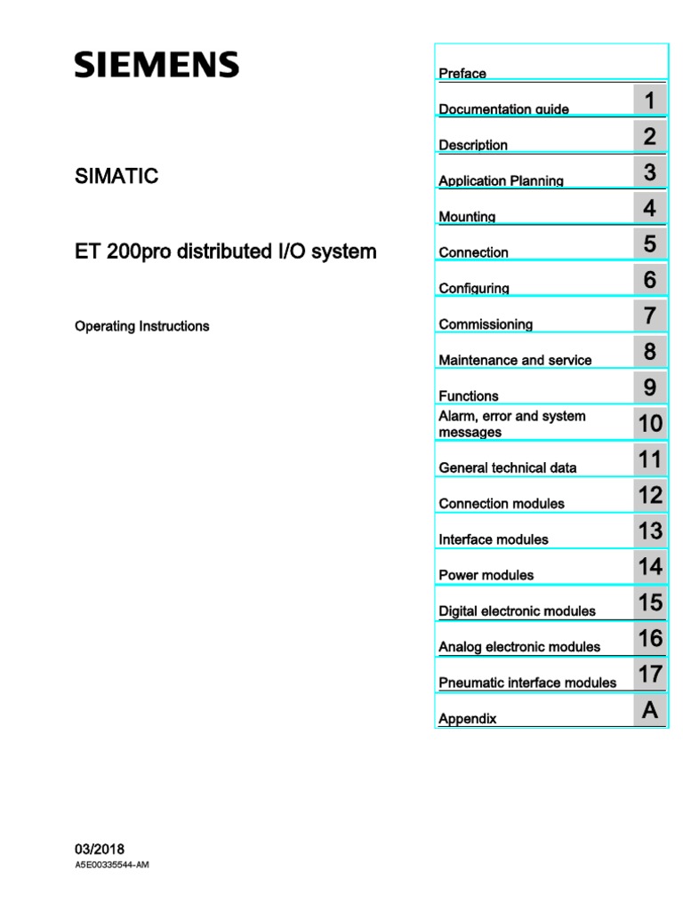 Et200pro Operating Instructions en-US en-US PDF | PDF | Input/Output ...