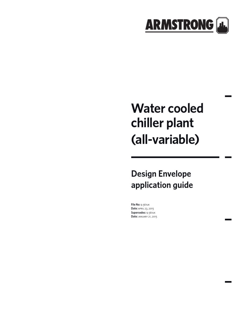 Water Cooled Chiller Plant (All-Variable) : Design Envelope Application ...