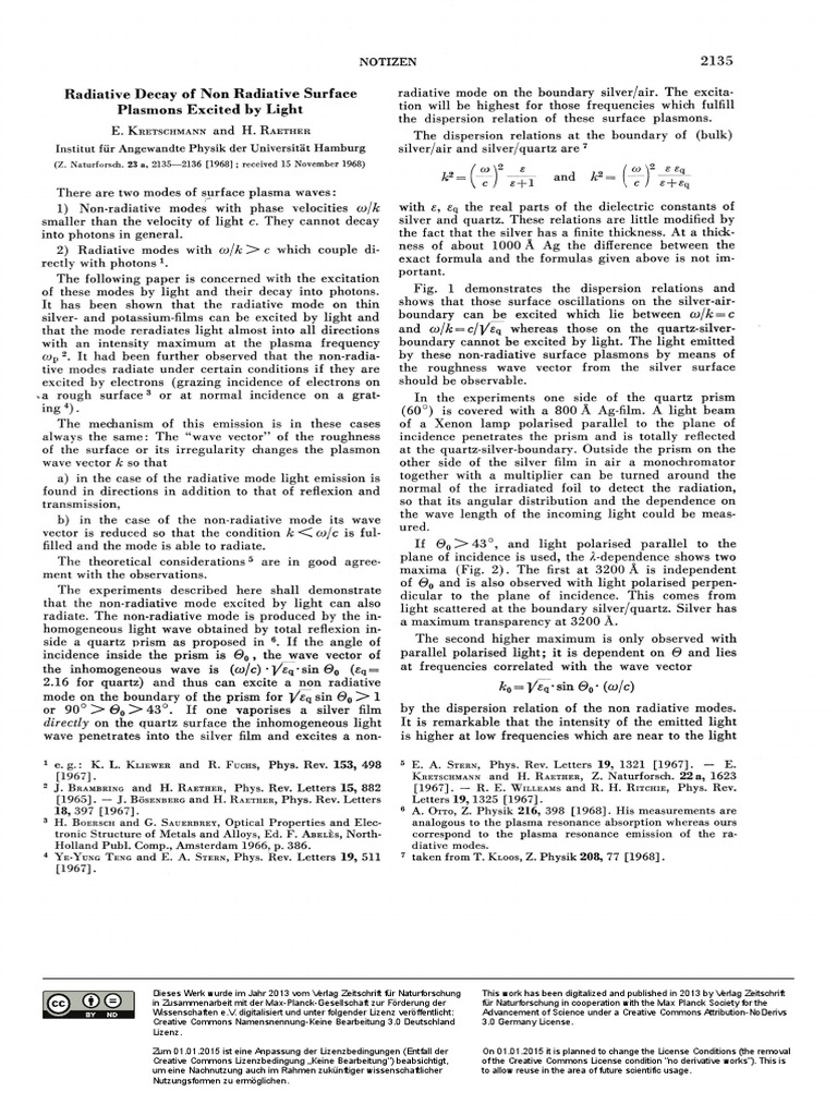 Non-Radiative Plasmon Decay Mechanisms | PDF | Plasmon | Polarization ...