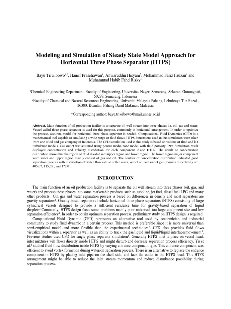 Paper EIC 2016 Sip | PDF | Fluid Dynamics | Phase (Matter)