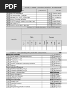 DHIS PHC Facility Monthly Report Form | PDF | Vaccines | Hepatitis