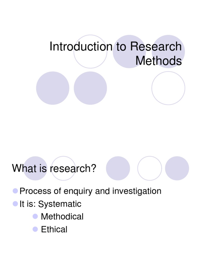 Lec1 Introduction To RM | PDF | Quantitative Research | Scientific Method