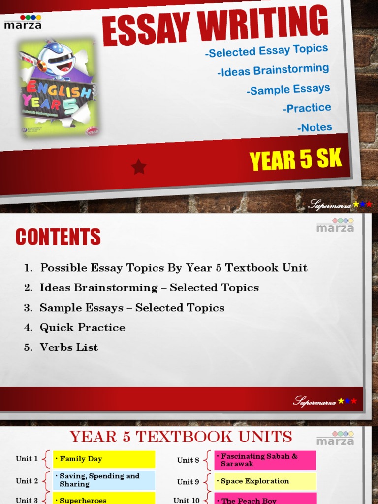 Year 5 Essay Writing Module PDF | PDF | Outer Space | Sarawak