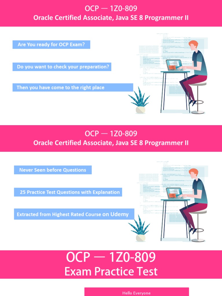 Oracle Certified Professional (OCP) : Java SE 8 Programmer II EXAM ...