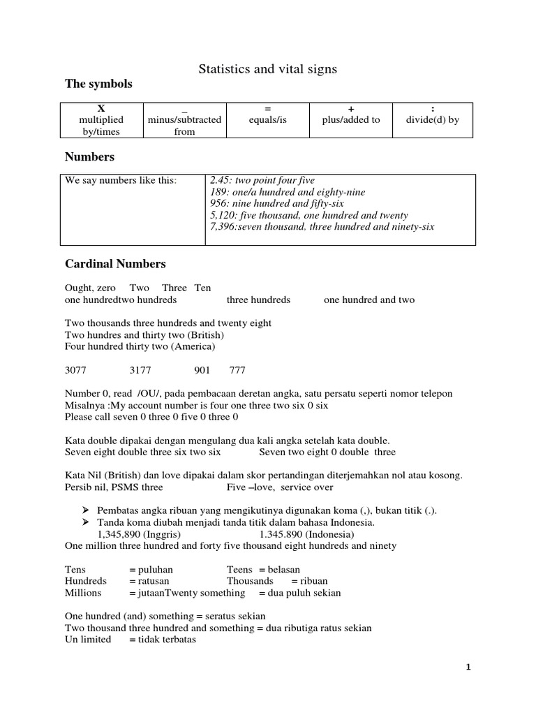 Understanding Numbers and Calculations | PDF | Nature