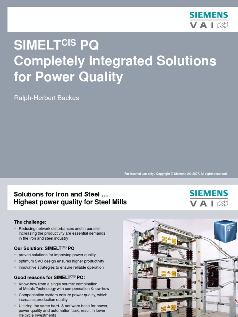 Presentation SIMELT PQ | PDF | Electrical Equipment | Manufactured Goods