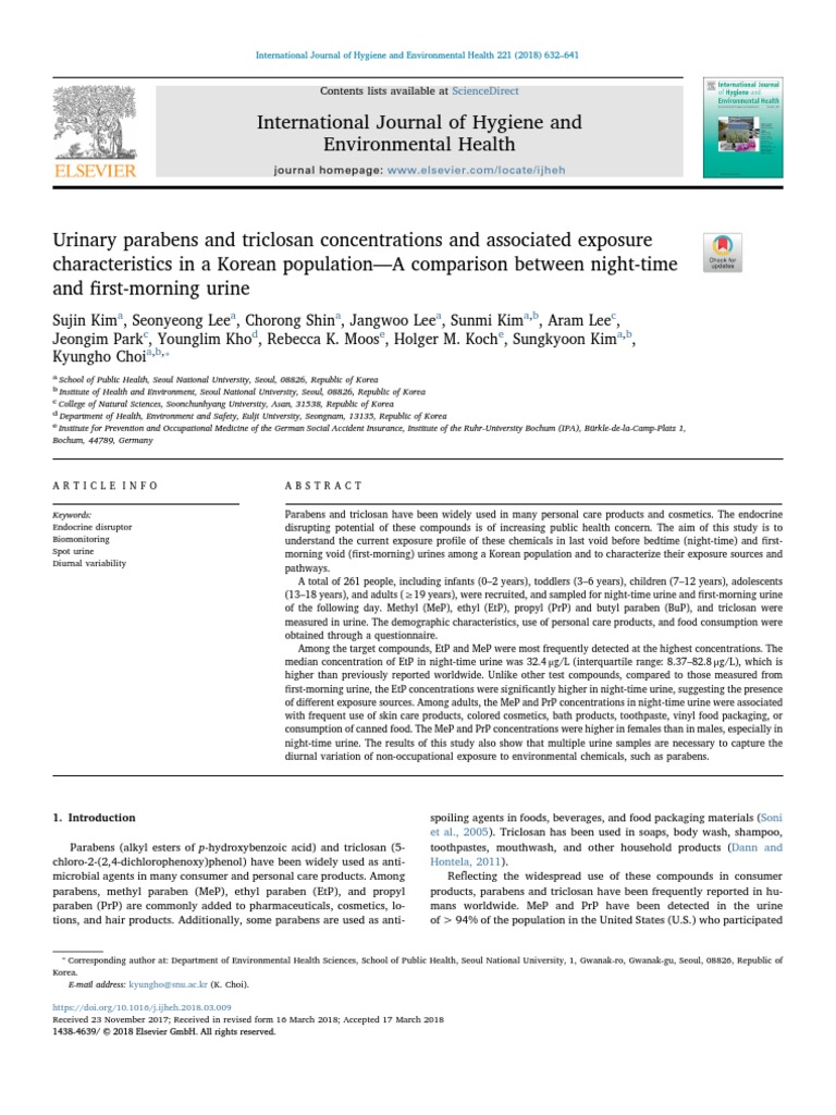International Journal of Hygiene and Environmental Health | PDF | Nature