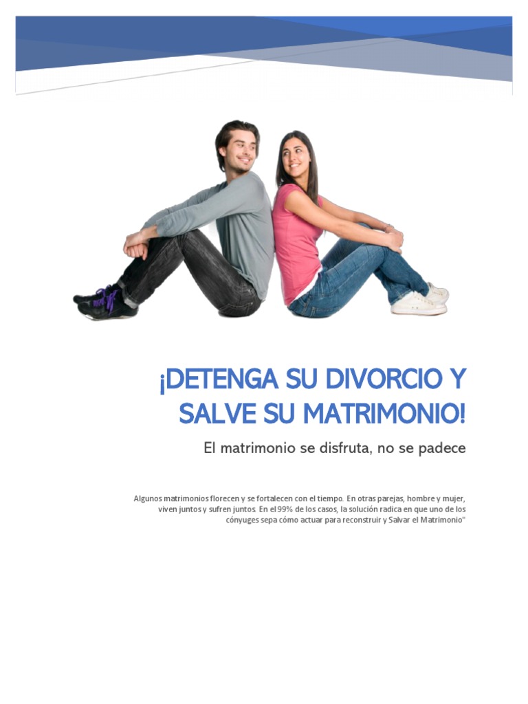Cómo Salvar Tu Matrimonio Ahora | PDF | Divorcio | Matrimonio