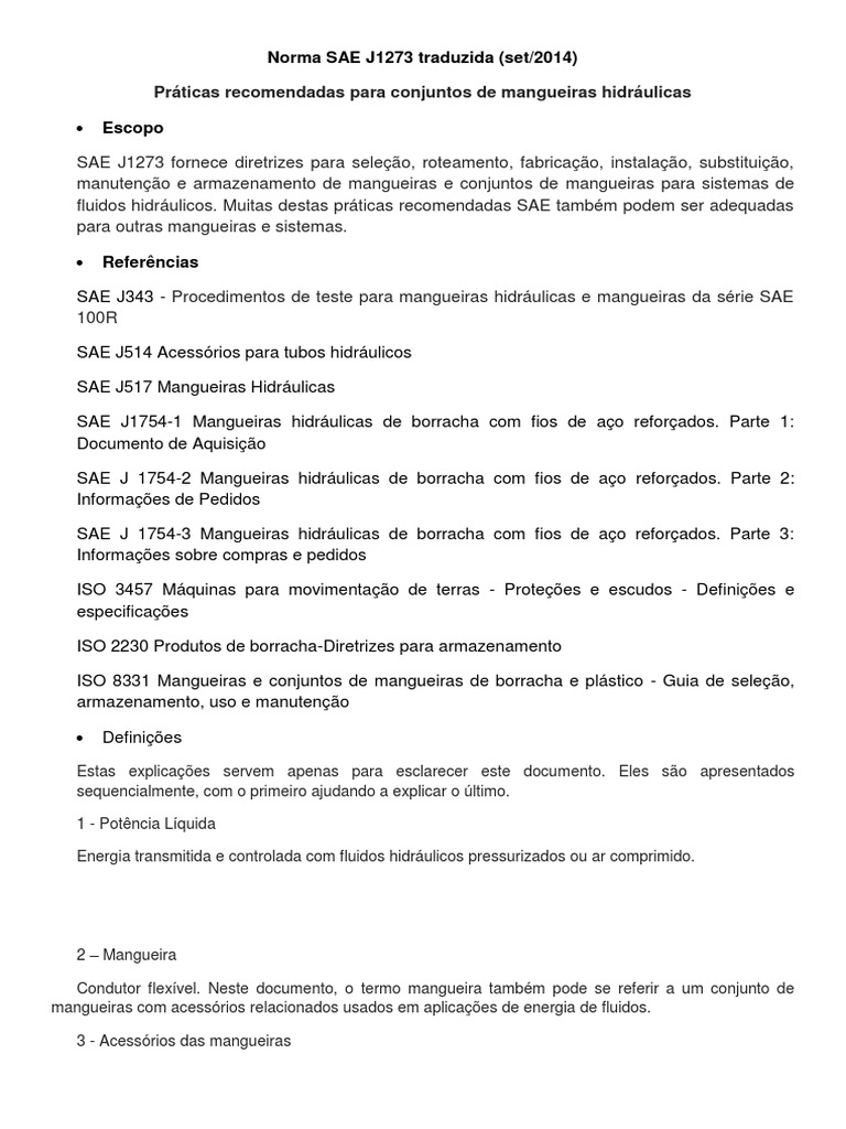 Fus Pro Pop 091 Sae j1273 Traduzida | PDF | Eletricidade | Pressão