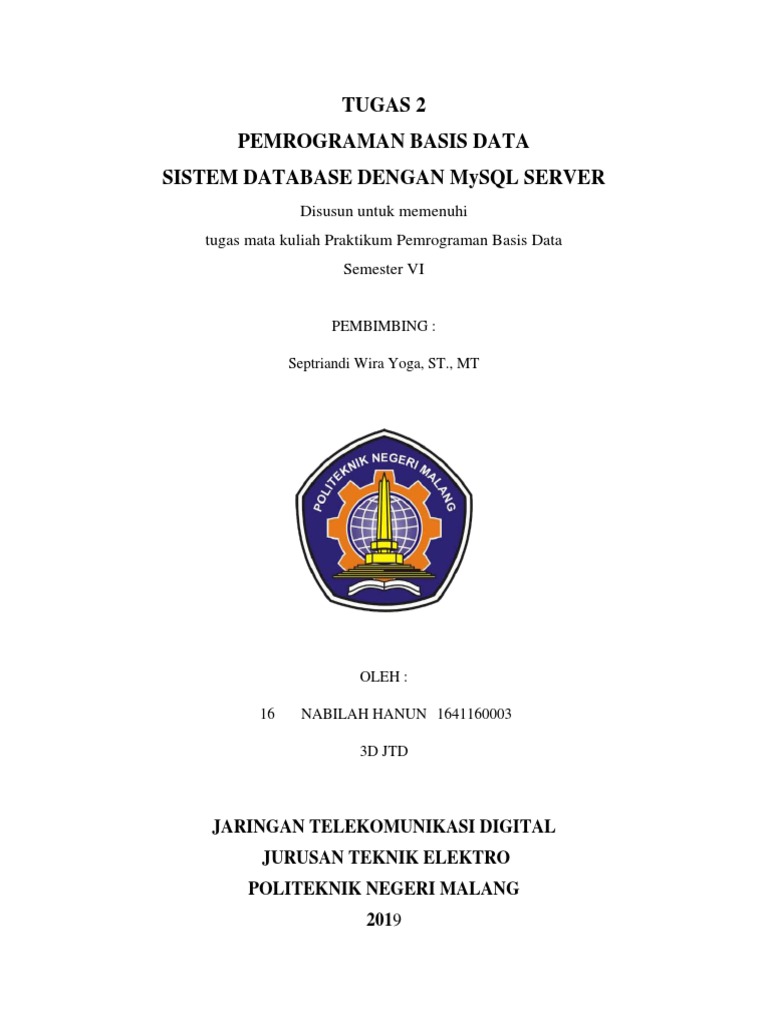 Laporan Tugas Basis Data | PDF