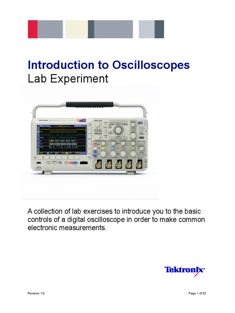 Introduction To Oscilloscopes: Lab Experiment | Download Free PDF | Analog To Digital Converter ...