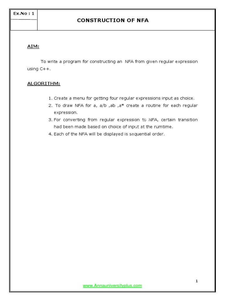 Cs6612 - CD Lab Manual | PDF | Identifier | Areas Of Computer Science