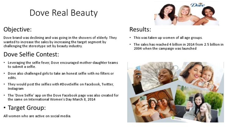 Dove Real Beauty: Objective: Results | PDF
