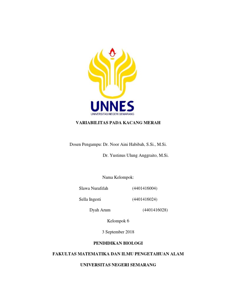 Kelompok 6 Laporan Genetika (Variasi Sifat Pada Tanaman) | PDF