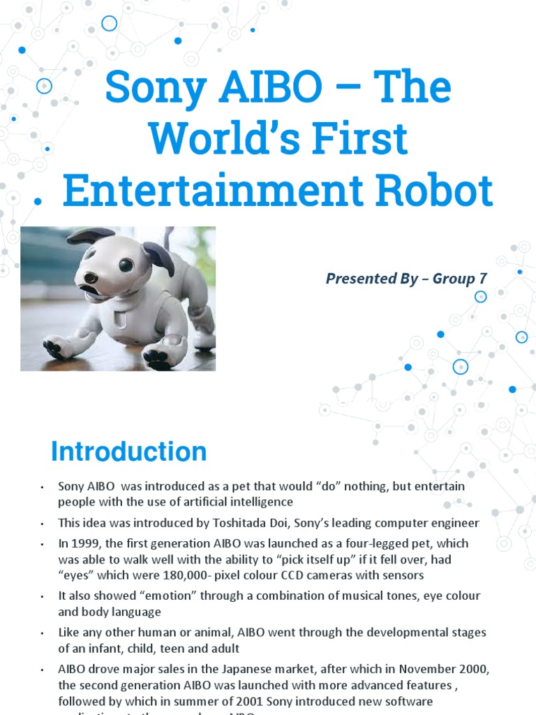 Sony AIBO: The World's First Entertainment Robot | PDF | Sony | Retail