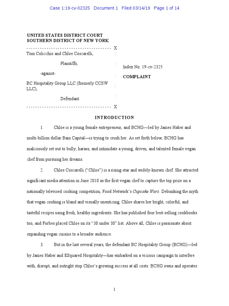 3.14.19 Dkt. 1 - Complaint | PDF | Declaratory Judgment | Trademark